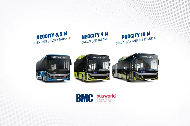 BMC ÇEVRE DOSTU OTOBÜSLERİYLE BUSWORLD TURKEY 2022 FUARI’NDA - BMC