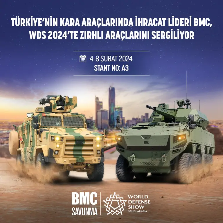 BMC WDS 2024’TE ZIRHLI ARAÇLARINI SERGİLİYOR - BMC